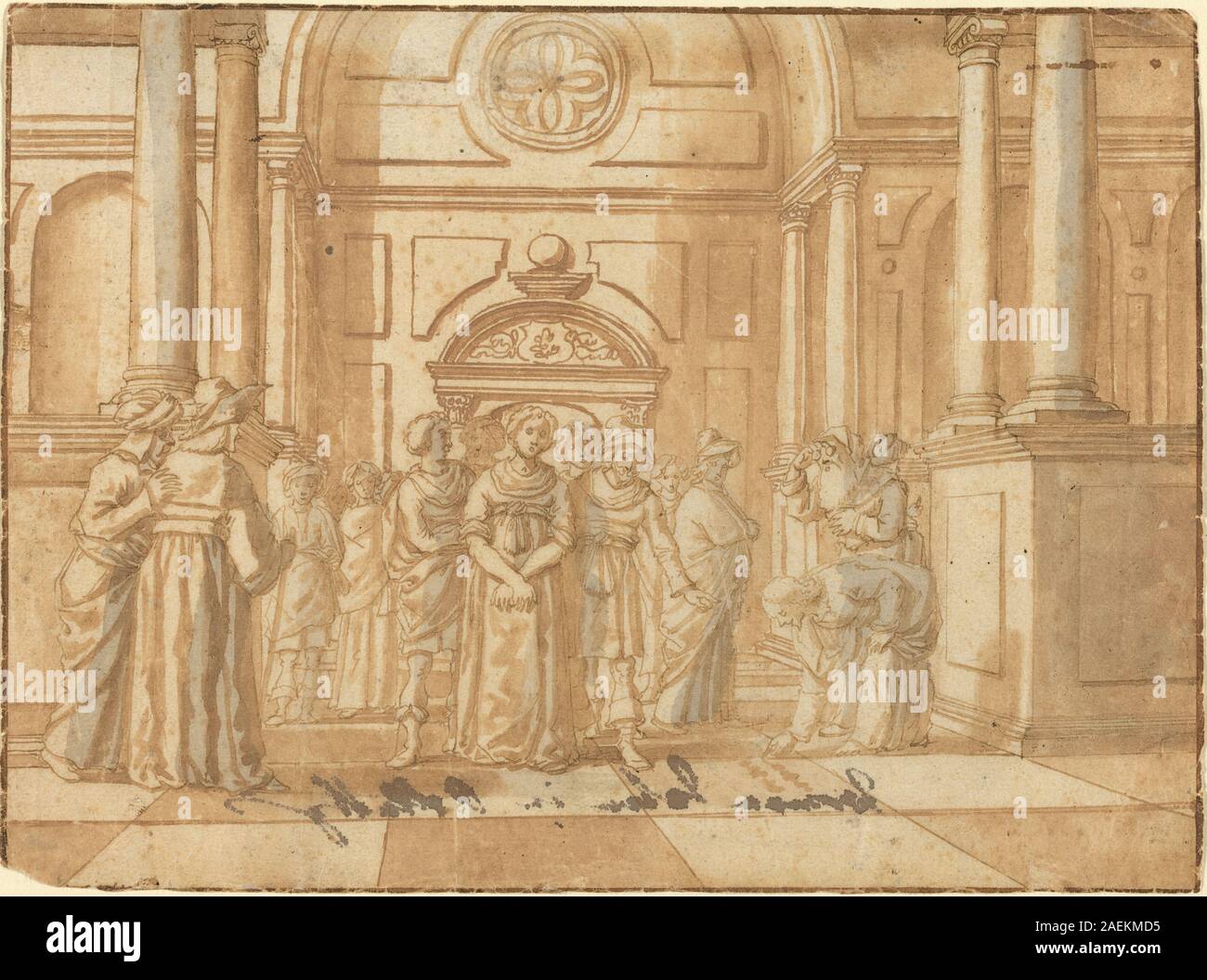 Netherlandish 16th Century, Christ and the Woman Taken in Adultery ...