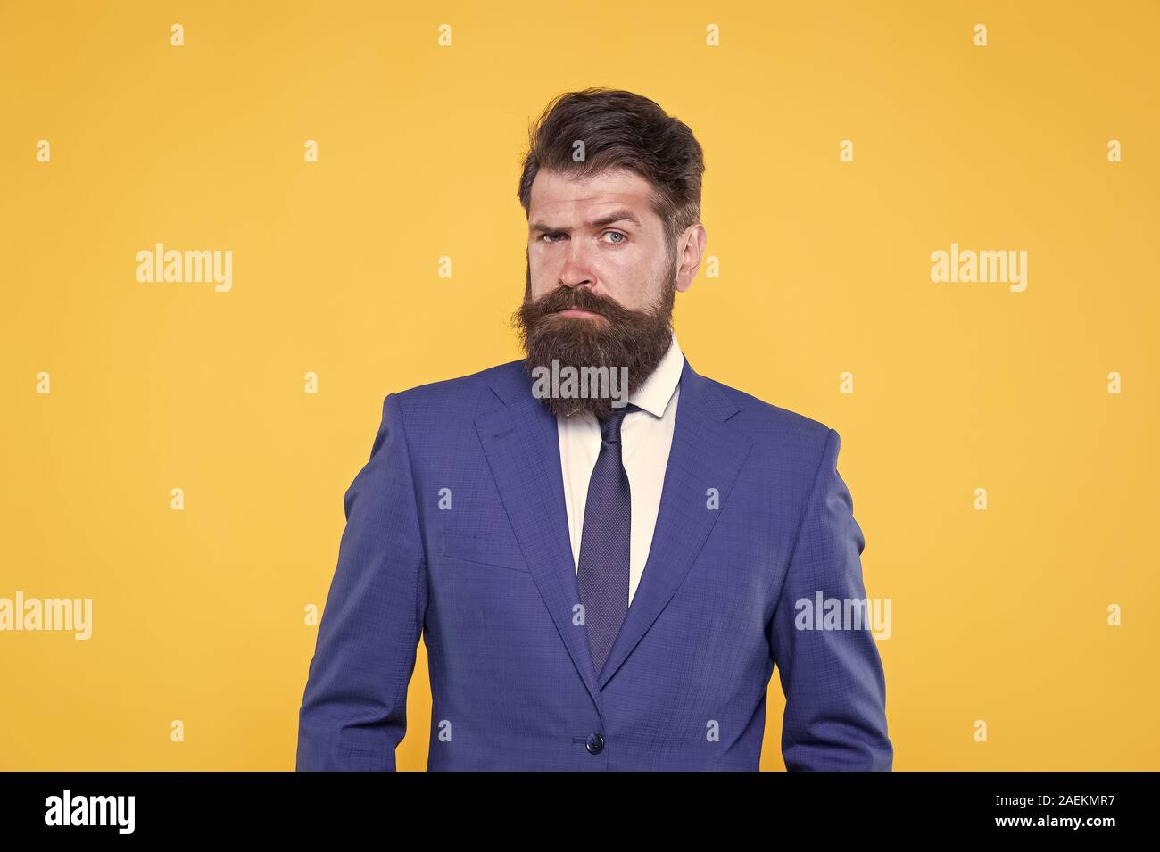 Successful businessman well groomed appearance. Serious motivated ...
