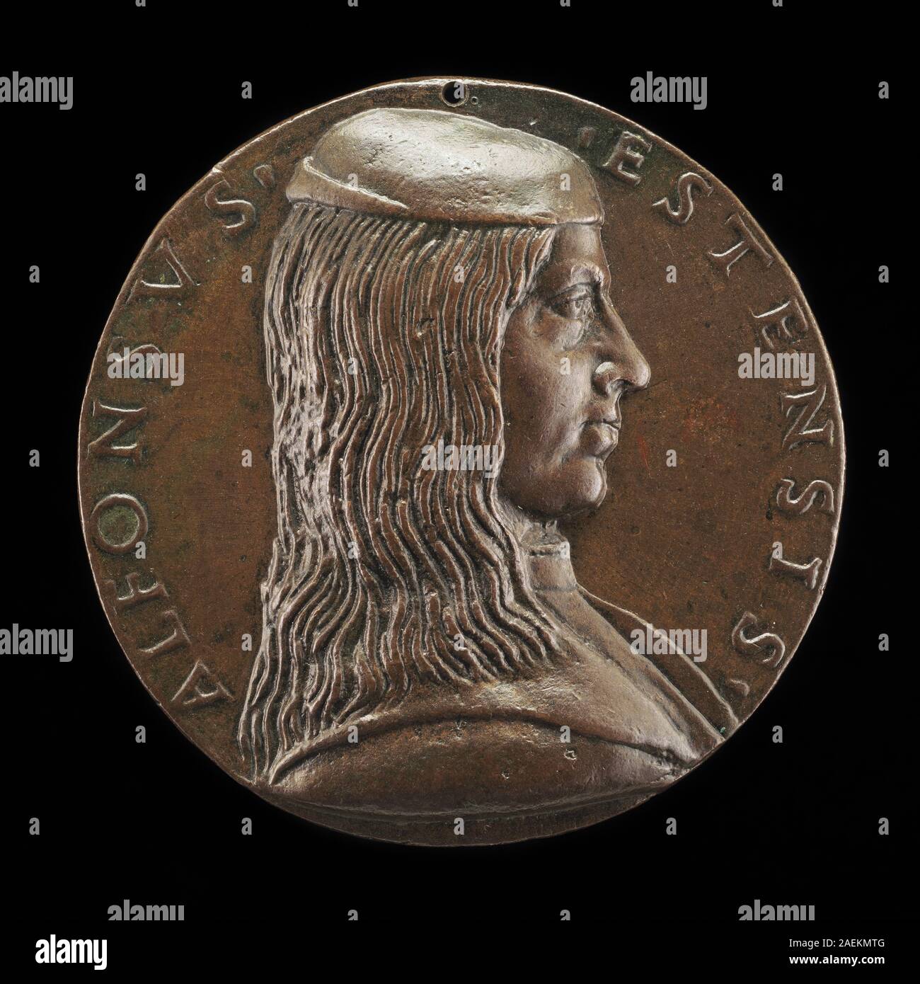 A medal by Niccolò Fiorentino from 1492 showing Alfonso I d'Este, 3rd ...