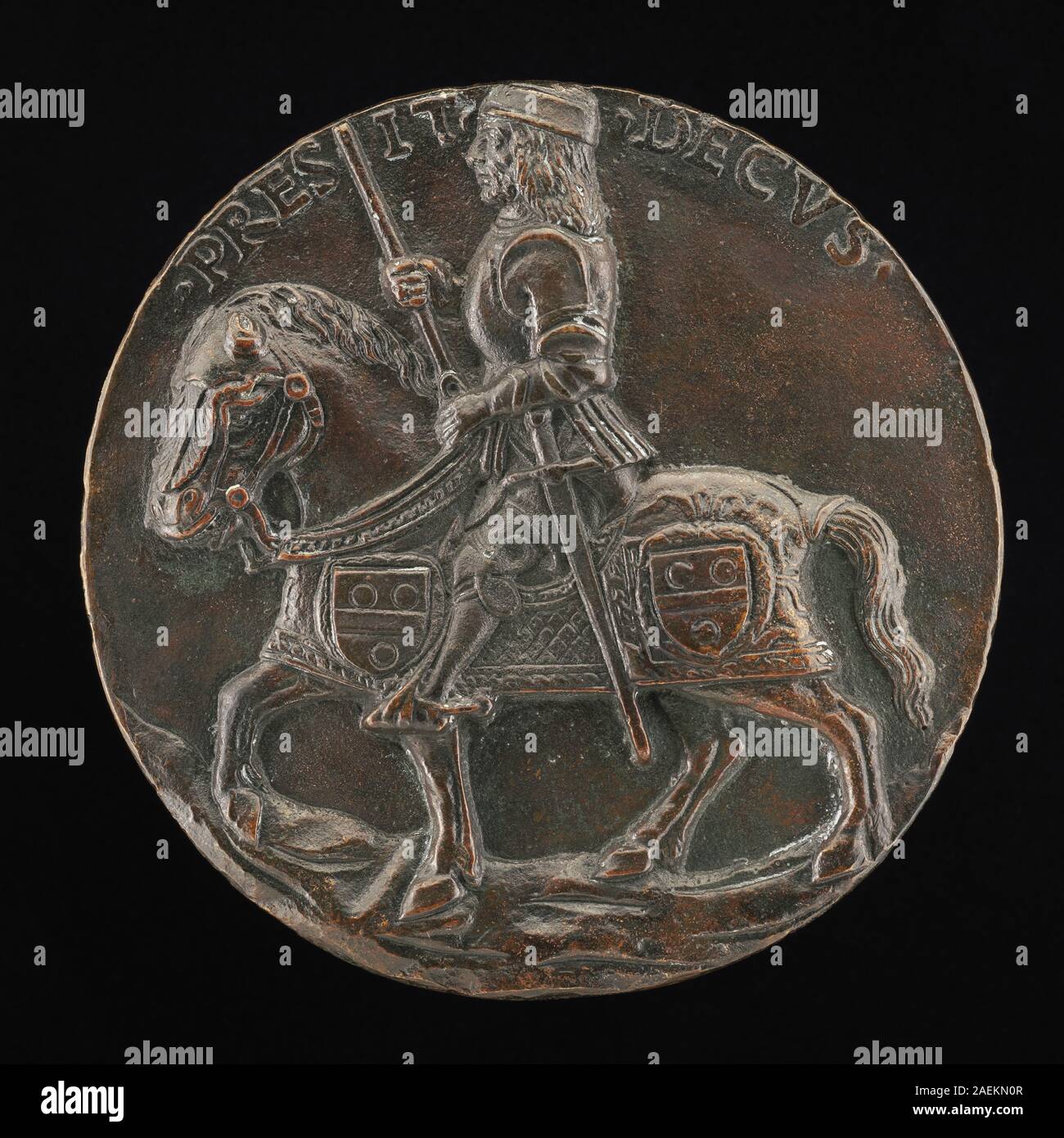 Created between 1494-1495 by Niccolò Fiorentino, this reverse engraving ...