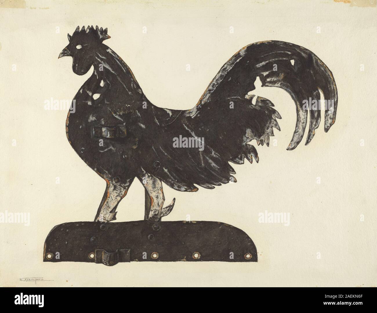 A weather vane created by Nicholas Acampora between 1935 and 1942, made ...