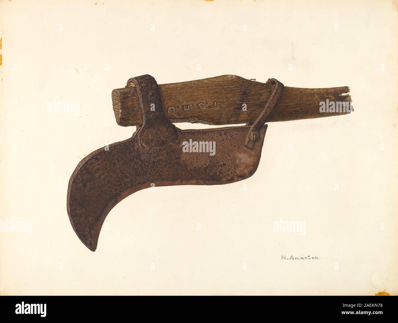 A brush cutter created by Nicholas Amantea around 1939. The hand tool ...