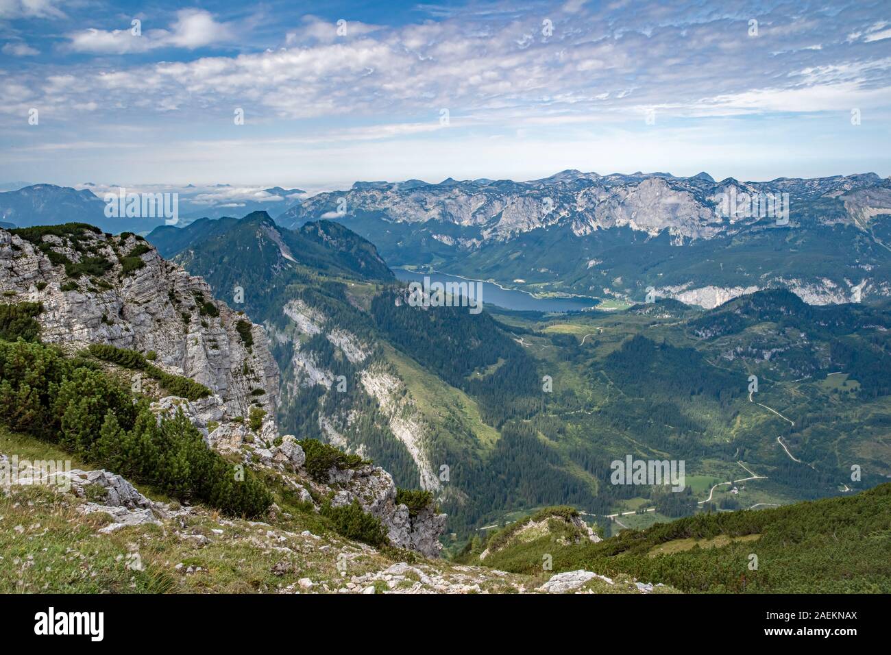 mountain scenery in Austrian Alps I meet at the paths hikes Stock Photo ...