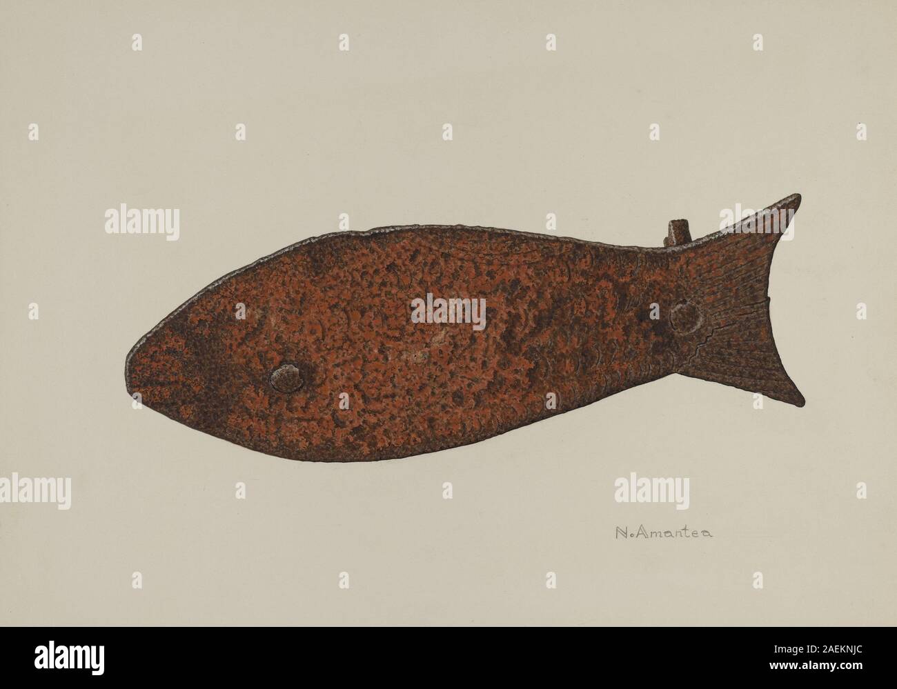 The Pennsylvania German axe socket made by Nicholas Amantea around 1940 ...
