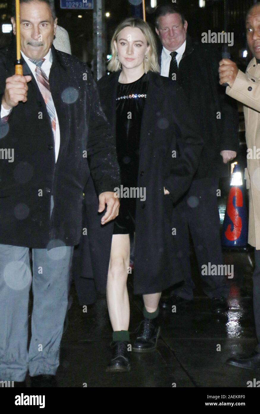 New York, NY, USA. 09th Dec, 2019. Saoirse Ronan at The Late Show With ...