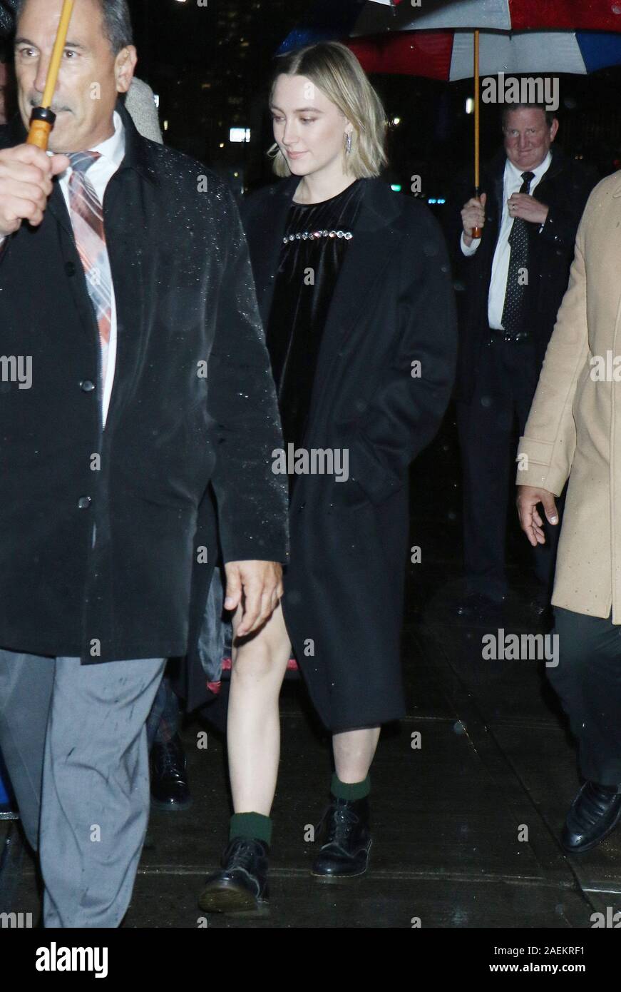 New York, NY, USA. 09th Dec, 2019. Saoirse Ronan at The Late Show With ...