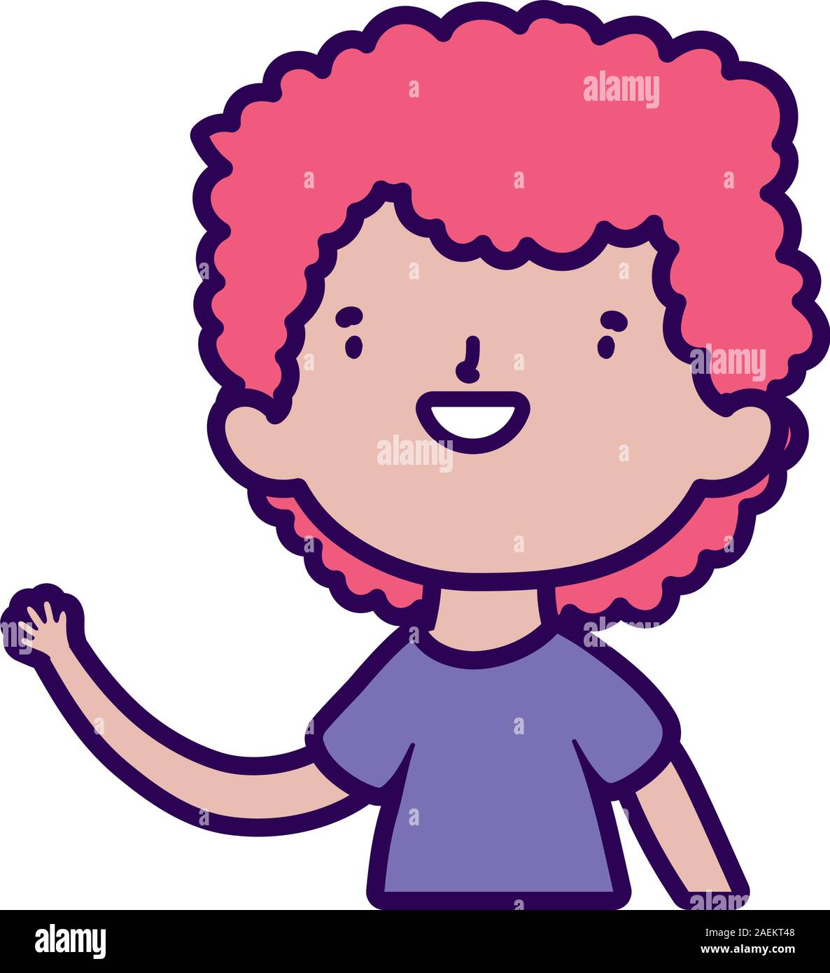 cute little boy cartoon character portrait vector illustration Stock ...