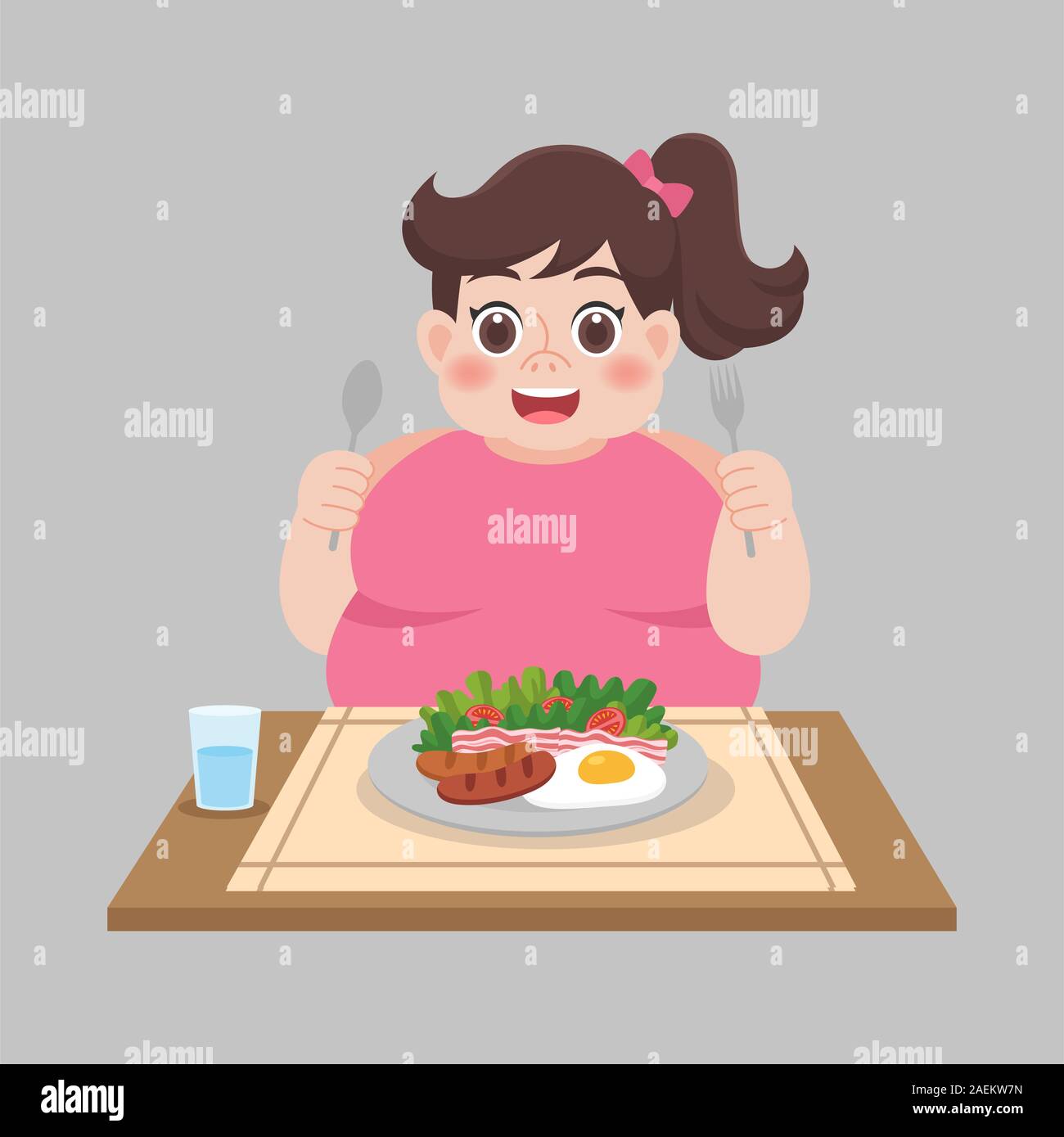 Fat Female Chef Cartoon