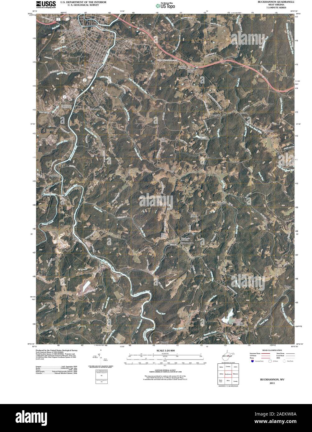 Map of buckhannon hi-res stock photography and images - Alamy