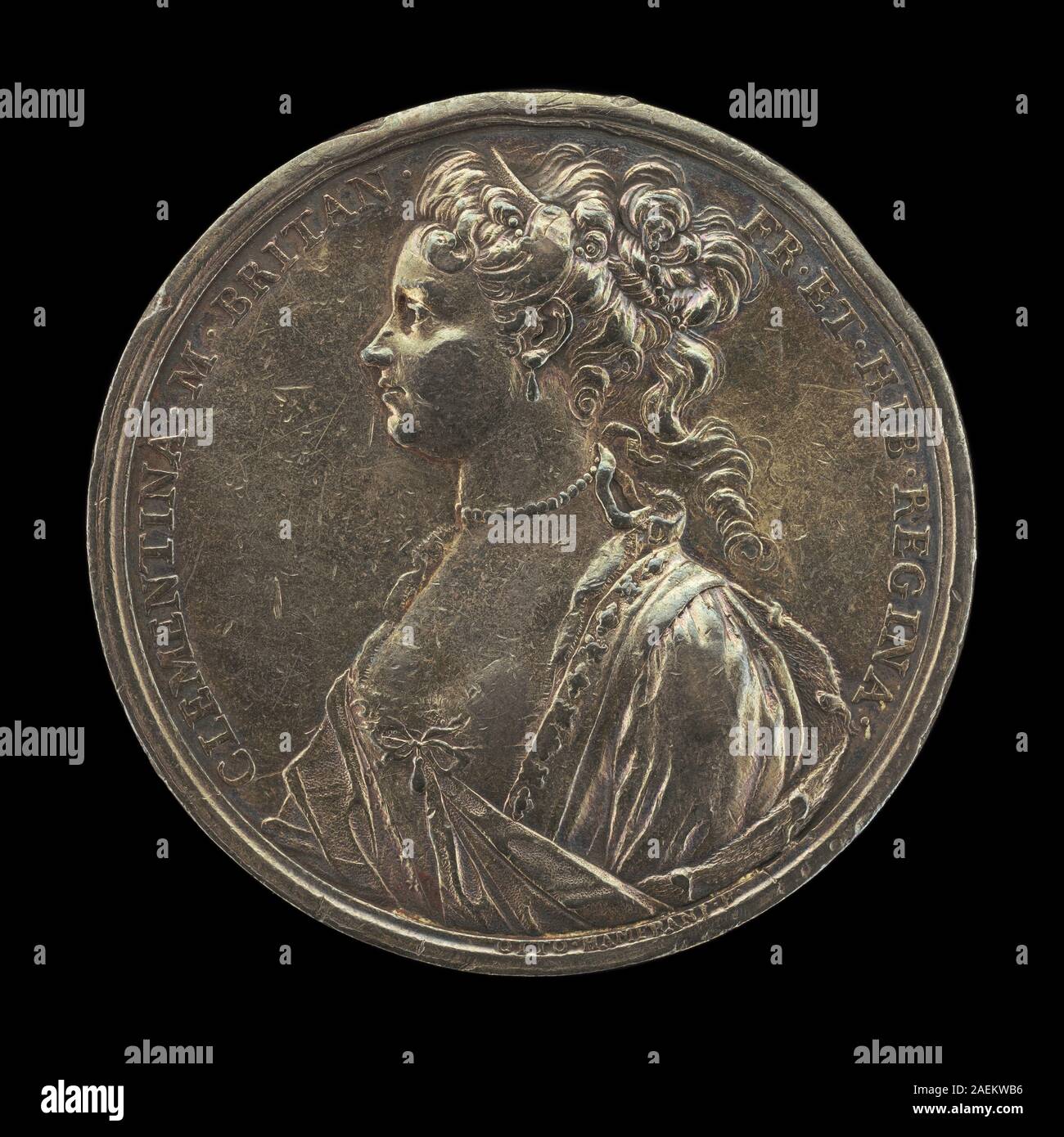 This 1719 coin obverse by Ottone Hamerani depicts Princess Maria ...