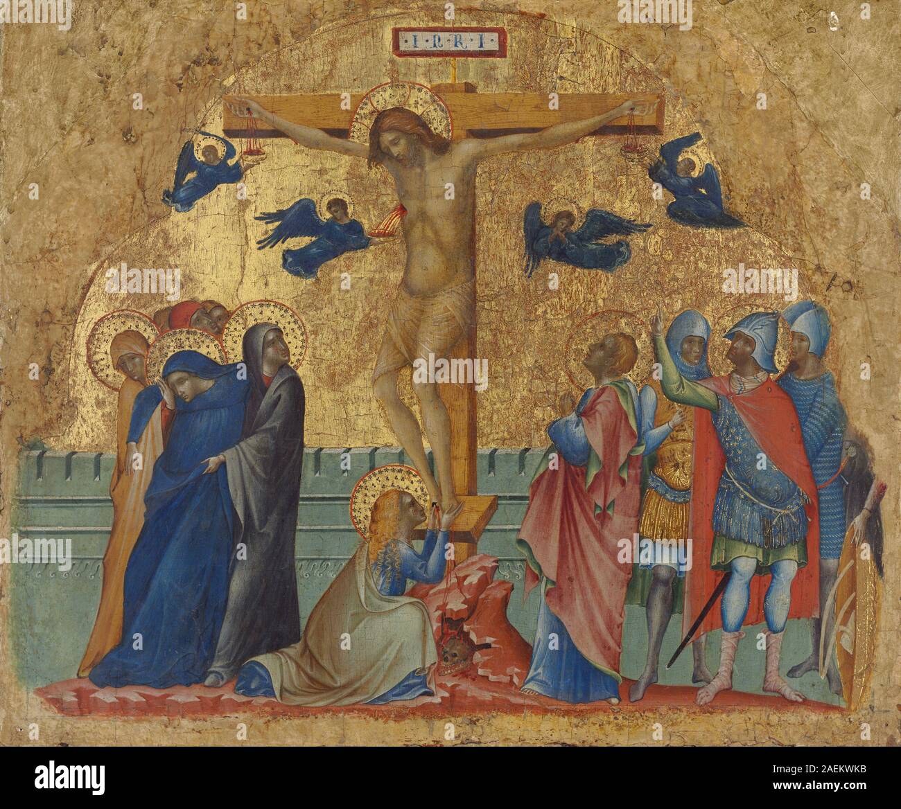 The Crucifixion by Paolo Veneziano, dated circa 1340-1345, represents ...