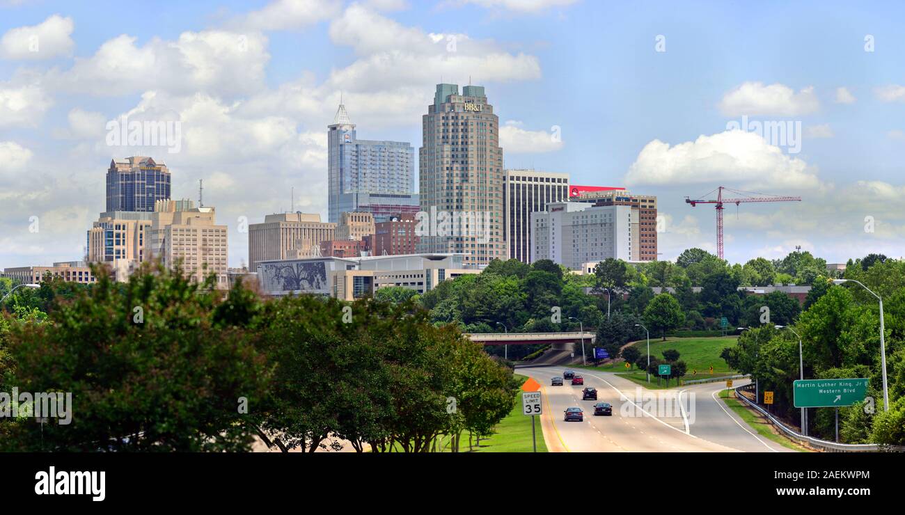 Downtown raleigh skyline hi-res stock photography and images - Alamy