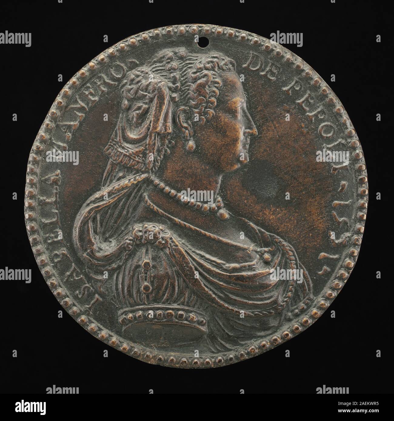 Portrait of Isabella Manfro de' Pepoli by Pastorino de' Pastorini, also ...
