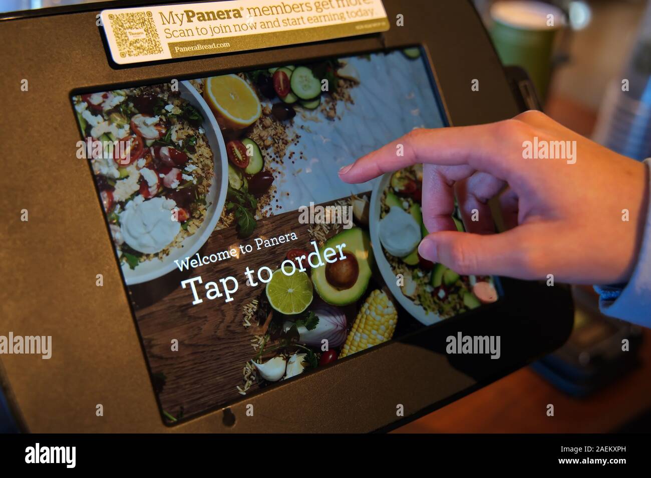 Panera bread menu nutrition hi-res stock photography and images - Alamy
