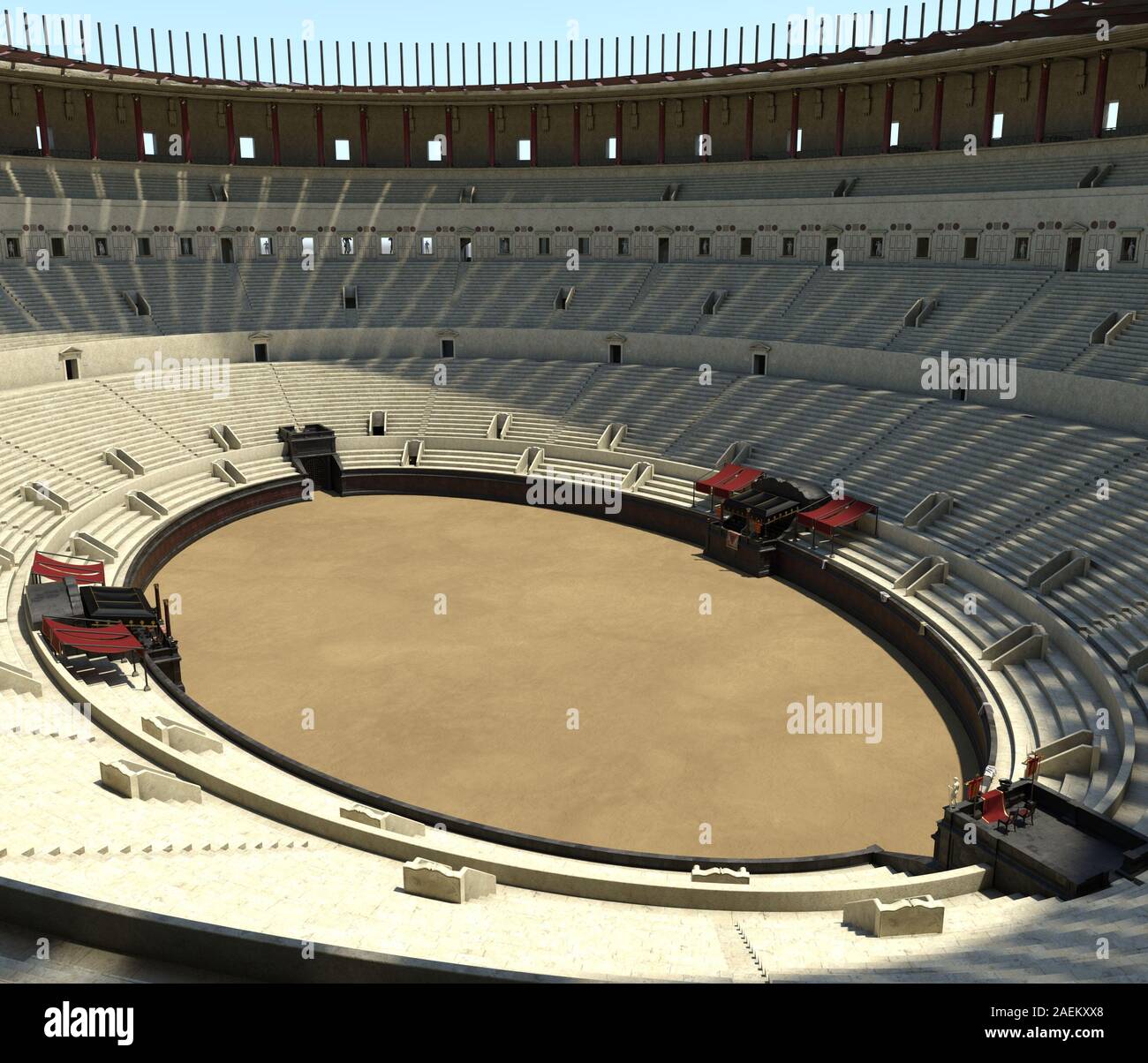 Colosseum in rome reconstruction hi-res stock photography and images ...