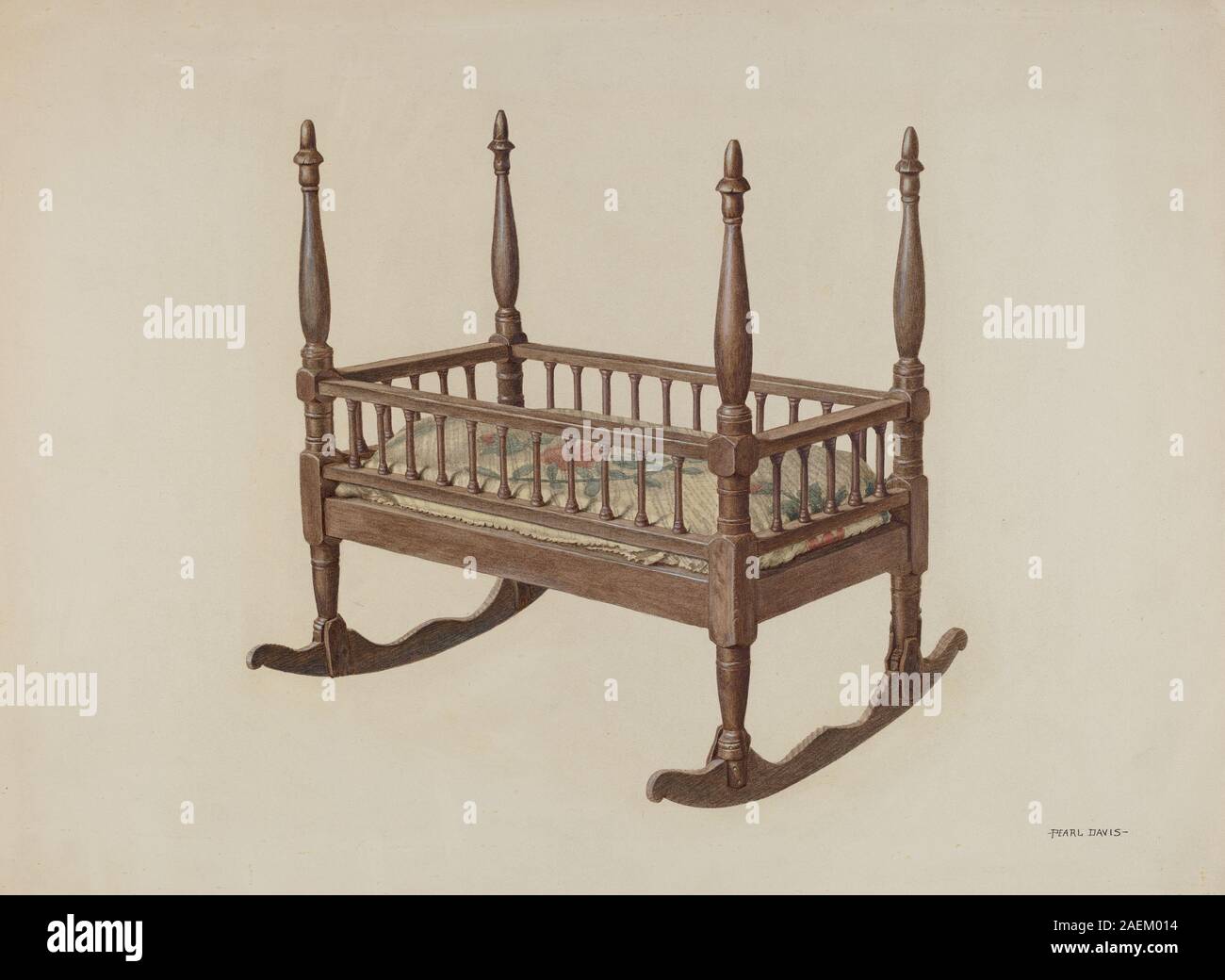 Pearl Davis, Cradle, c 1939 Cradle; circa 1939 date Stock Photo - Alamy