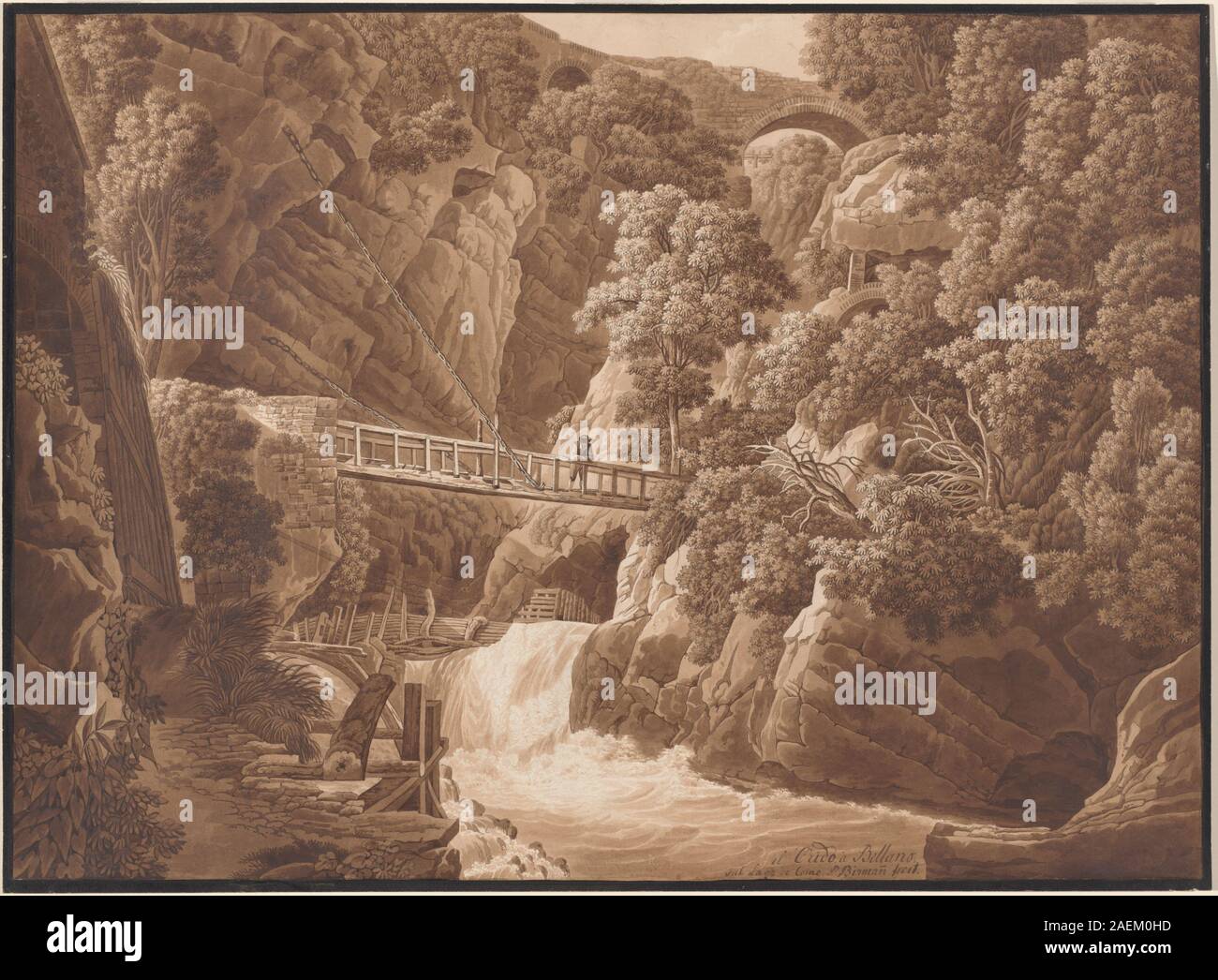 Peter Birmann, L'Orido a Bellano sul Lago di Como (The Orrido di ...