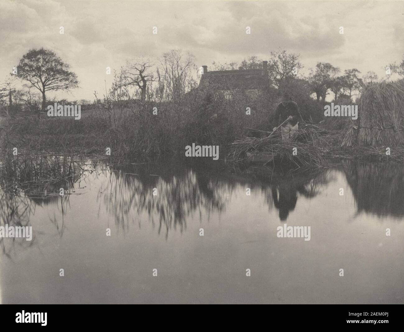 Peter Henry Emerson and TF Goodall, Quanting the Gladdon, 1886 Quanting ...