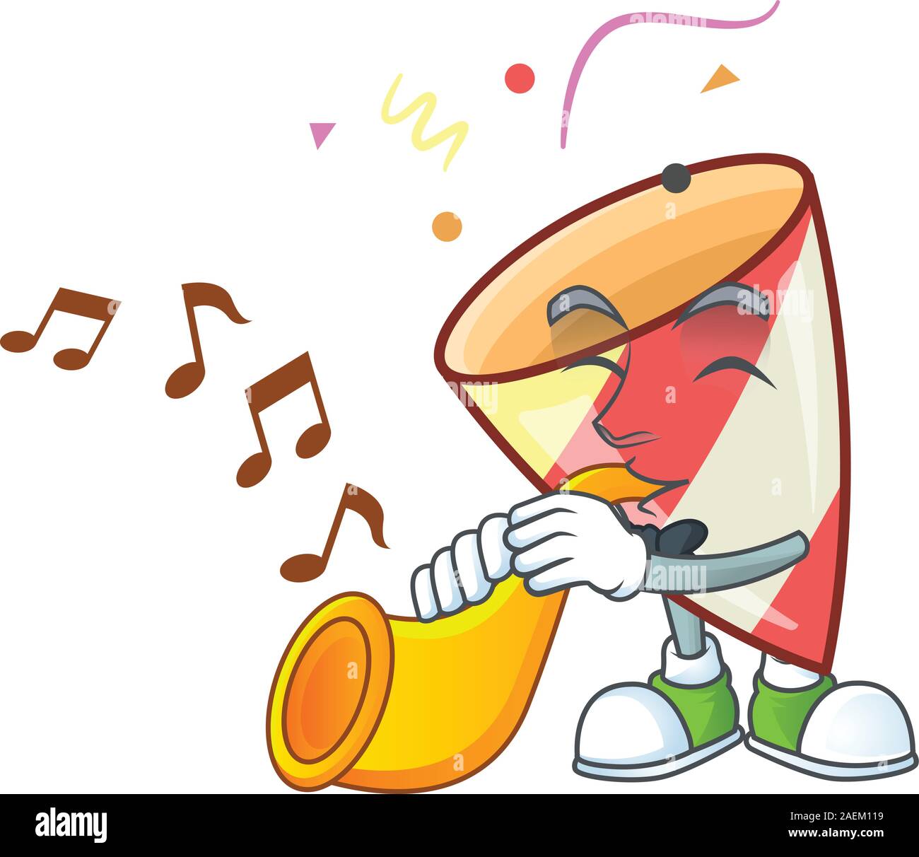 Super cool exploding confetti cartoon character performance with ...