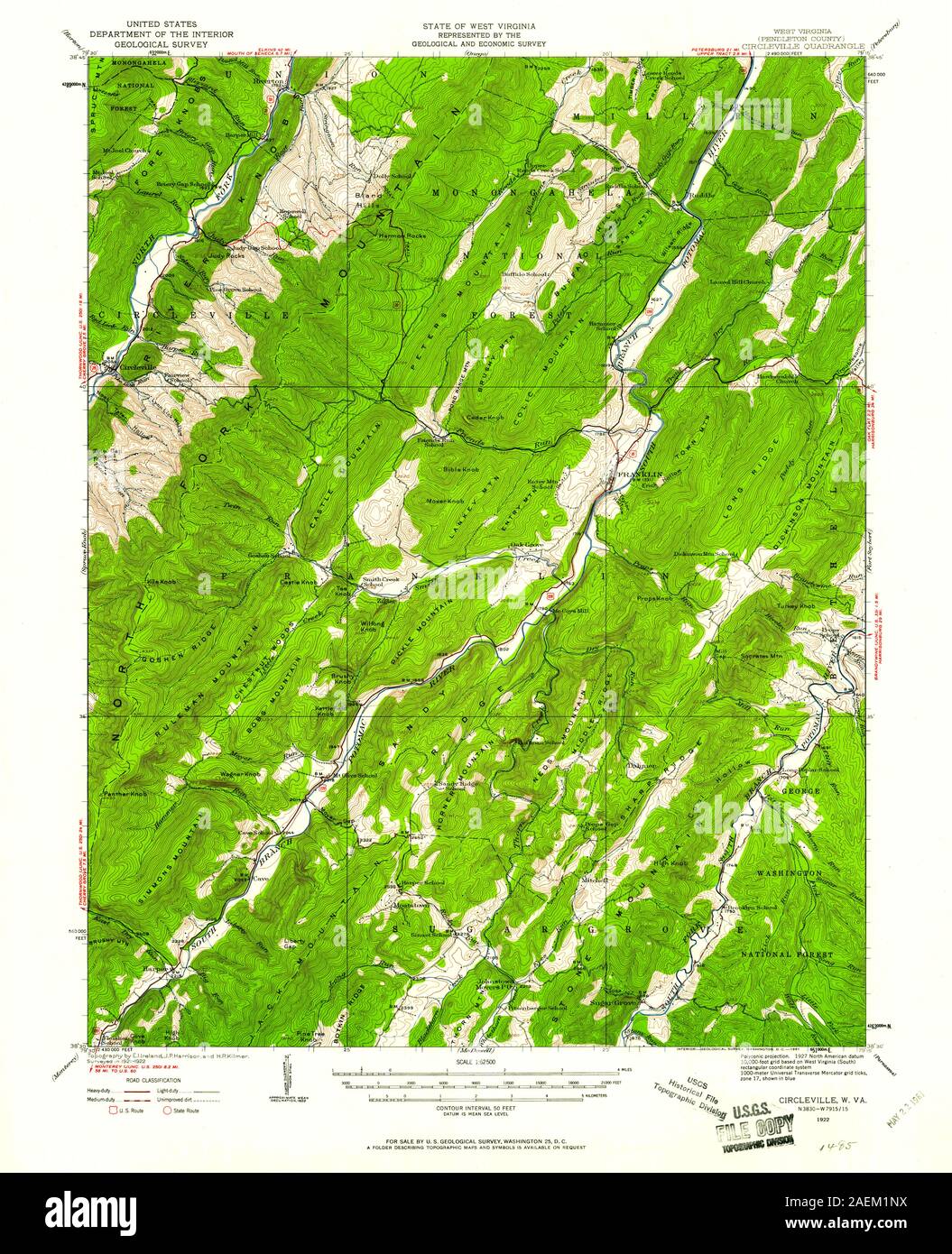 Map of circleville hi-res stock photography and images - Alamy