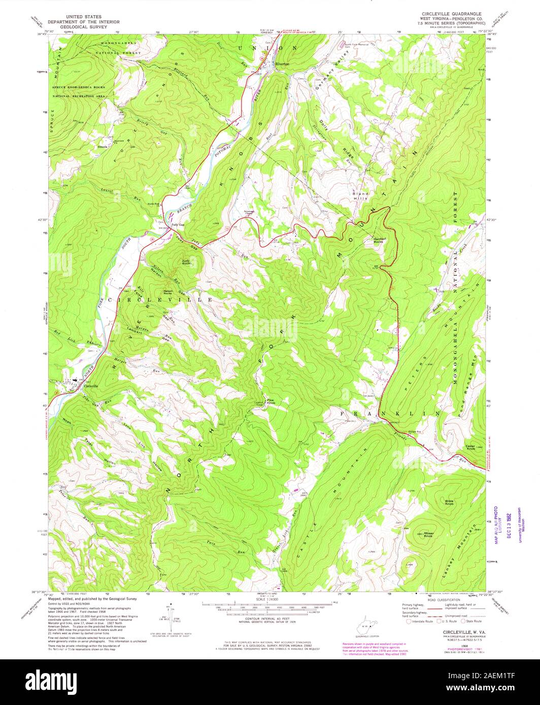 Map of circleville hi-res stock photography and images - Alamy