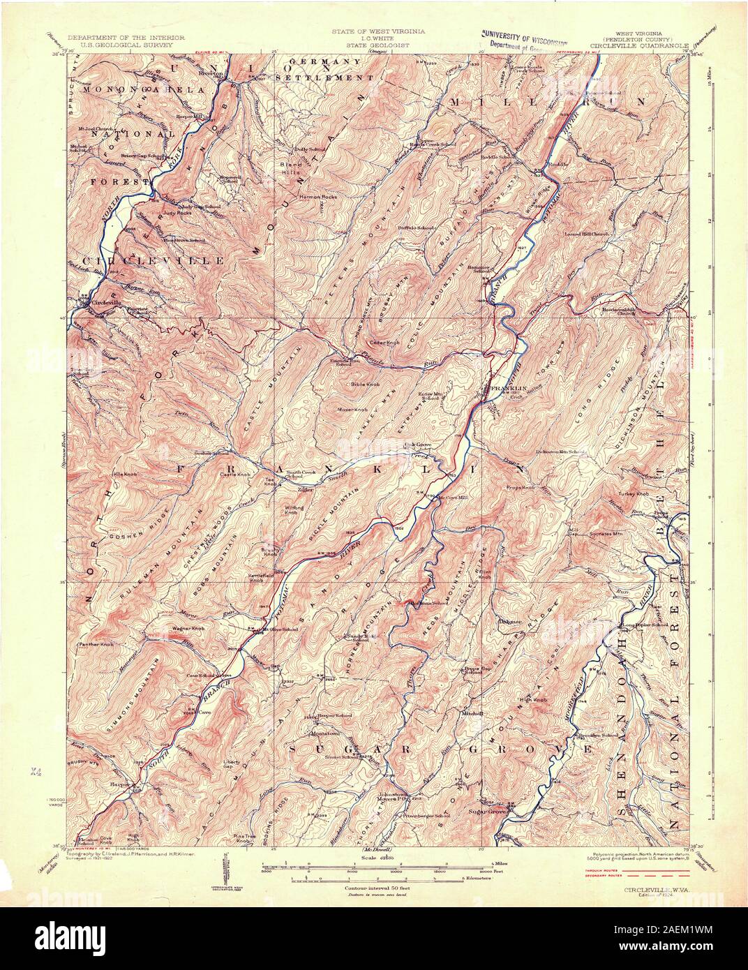 Map of circleville hi-res stock photography and images - Alamy
