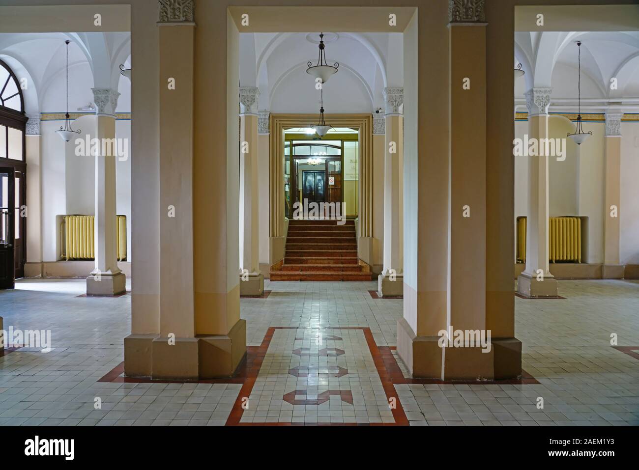 BELGRADE, SERBIA -18 JUN 2019- View of the University of Belgrade ...