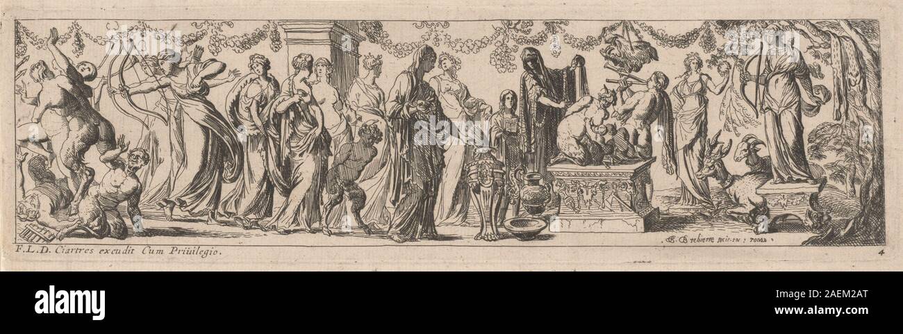 Pierre Brebiette, Female Satyr with Children on an Altar, 1626 Female ...