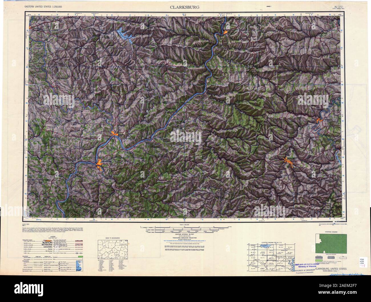 WV Clarksburg 701711 1949 250000 Stock Photo - Alamy