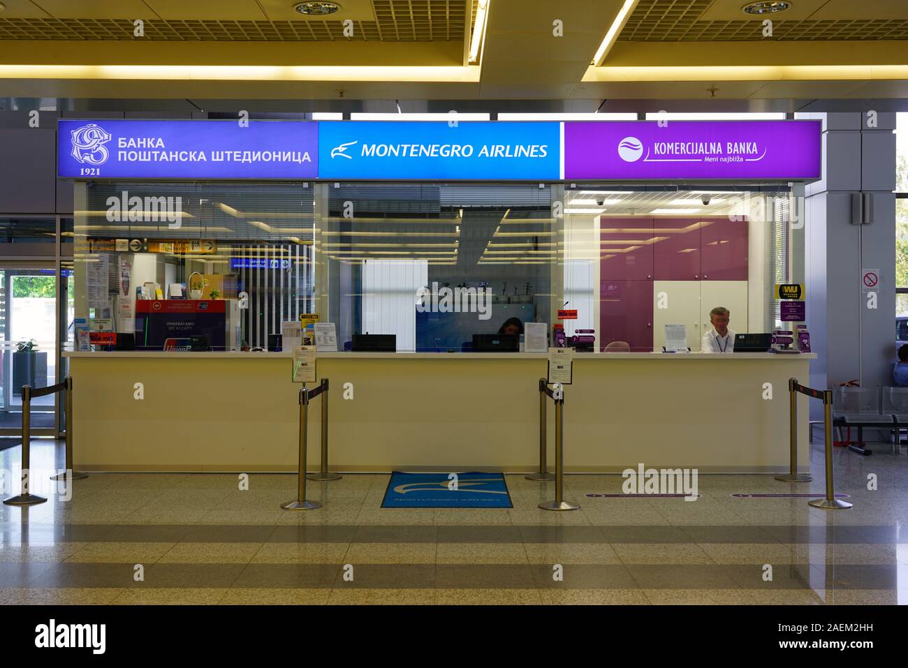 BELGRADE, SERBIA -19 JUN 2019- View of the Belgrade Nikola Tesla ...