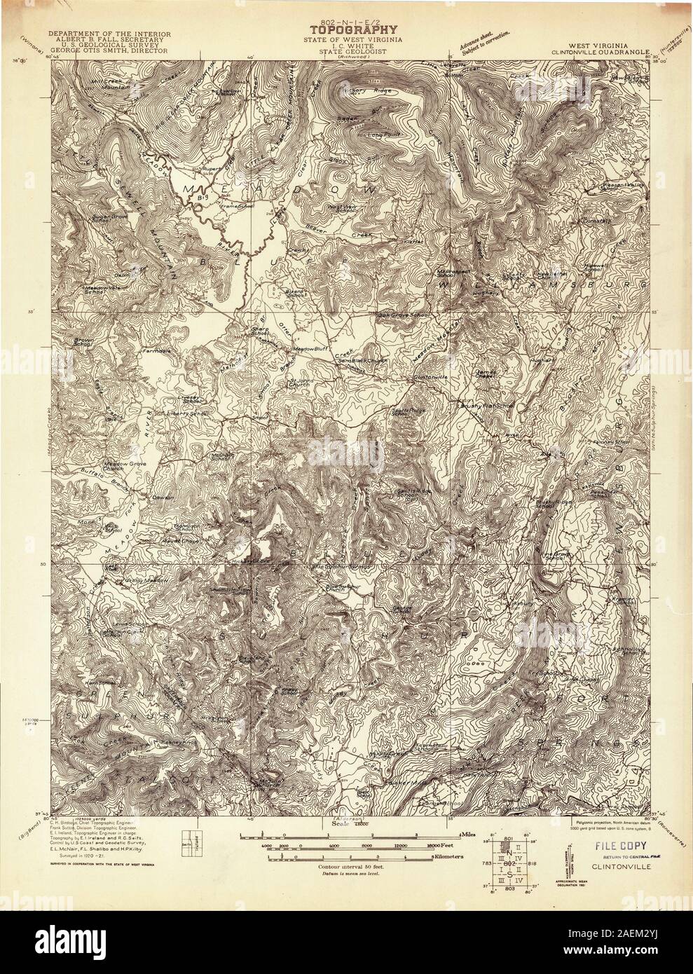 Map of clintonville hi-res stock photography and images - Alamy