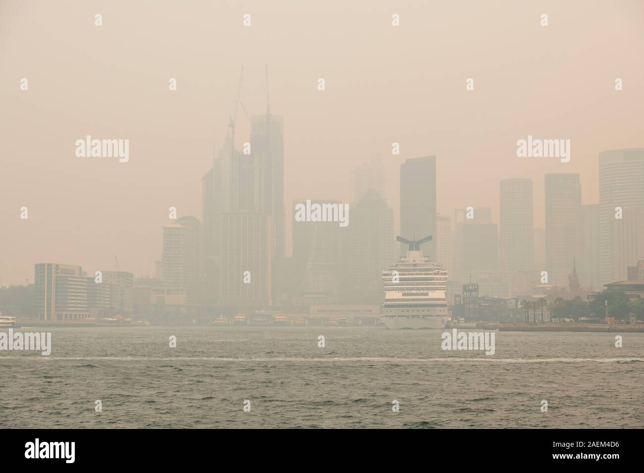 Sydney, Australia. 10 Dec 19. Multiple fires in NSW have caused a ...