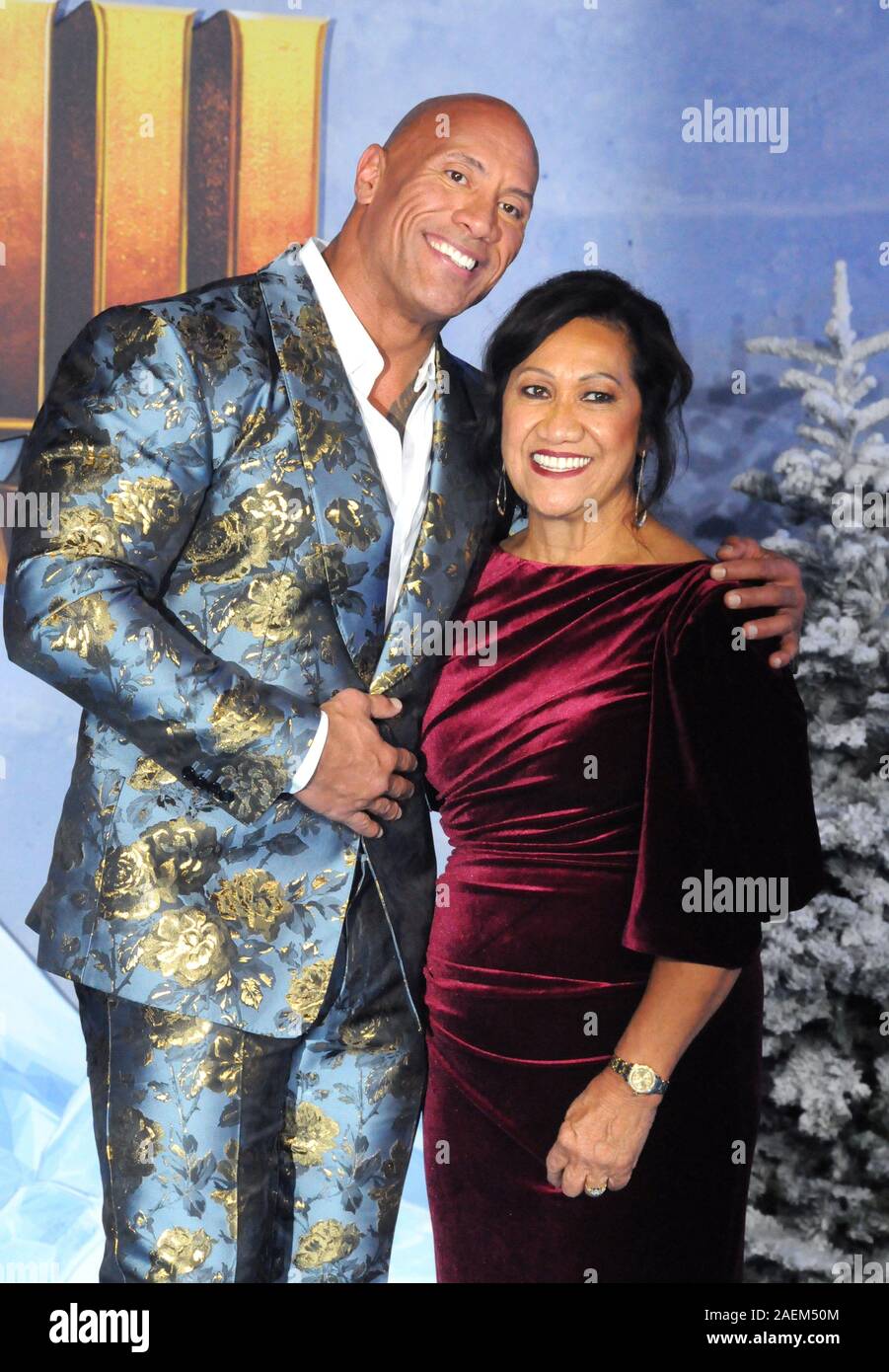 Hollywood, California, USA 9th December 2019 Actor Dwayne Johnson and ...