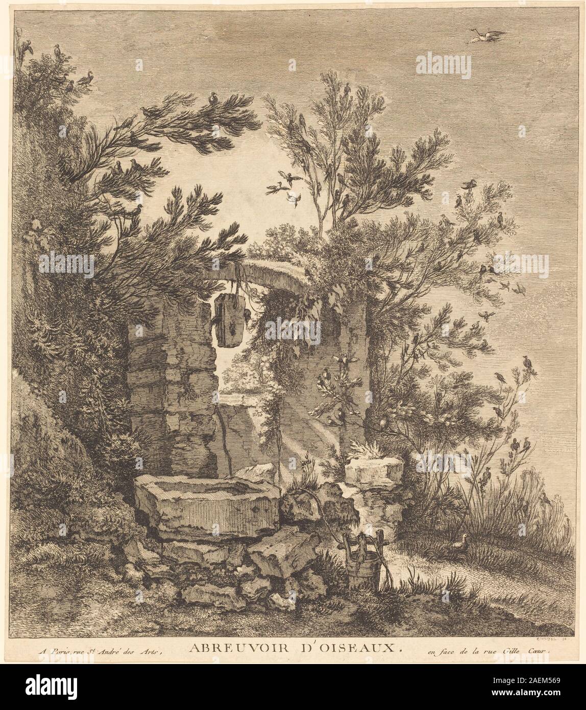 Painting by Quentin-Pierre Chedel after François Boucher, 1754 ...