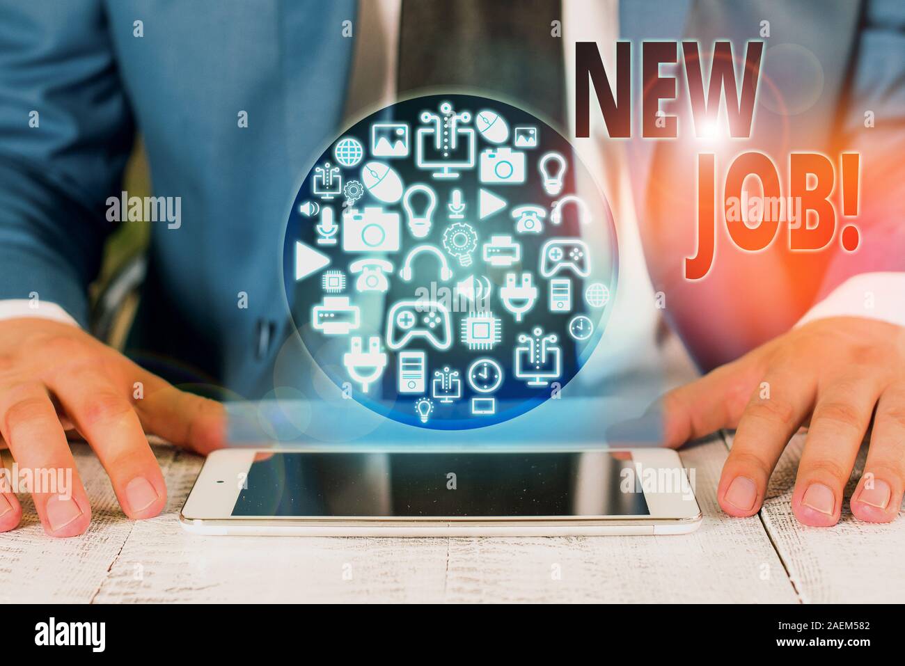 Conceptual hand writing showing New Job. Concept meaning recently ...