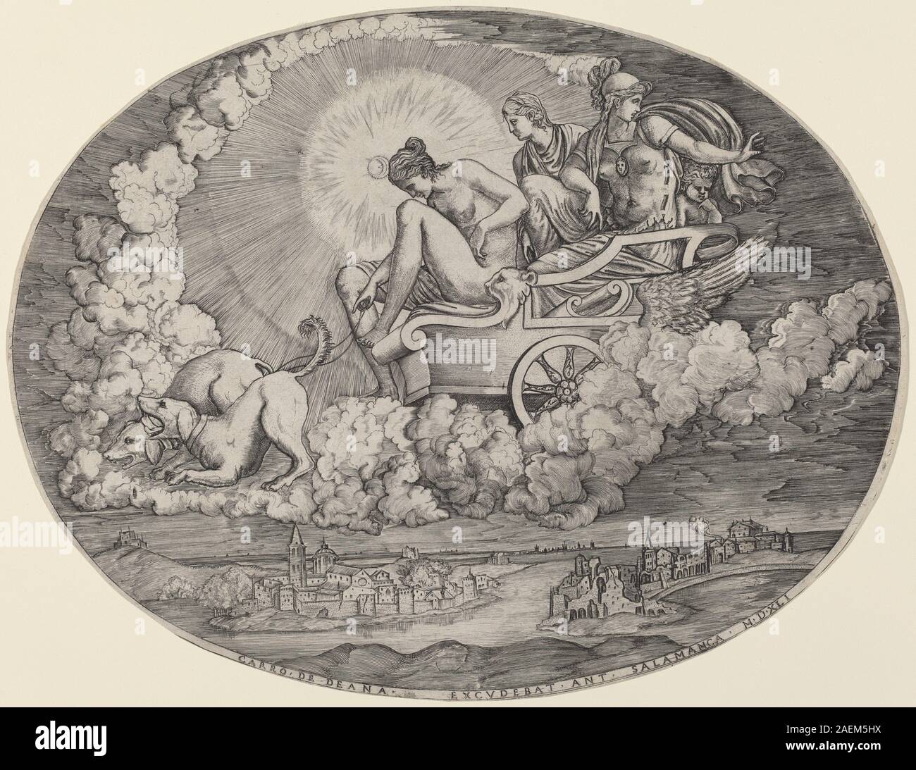 Raimondi School, The Chariot of Diana, 1541 The Chariot of Diana ...