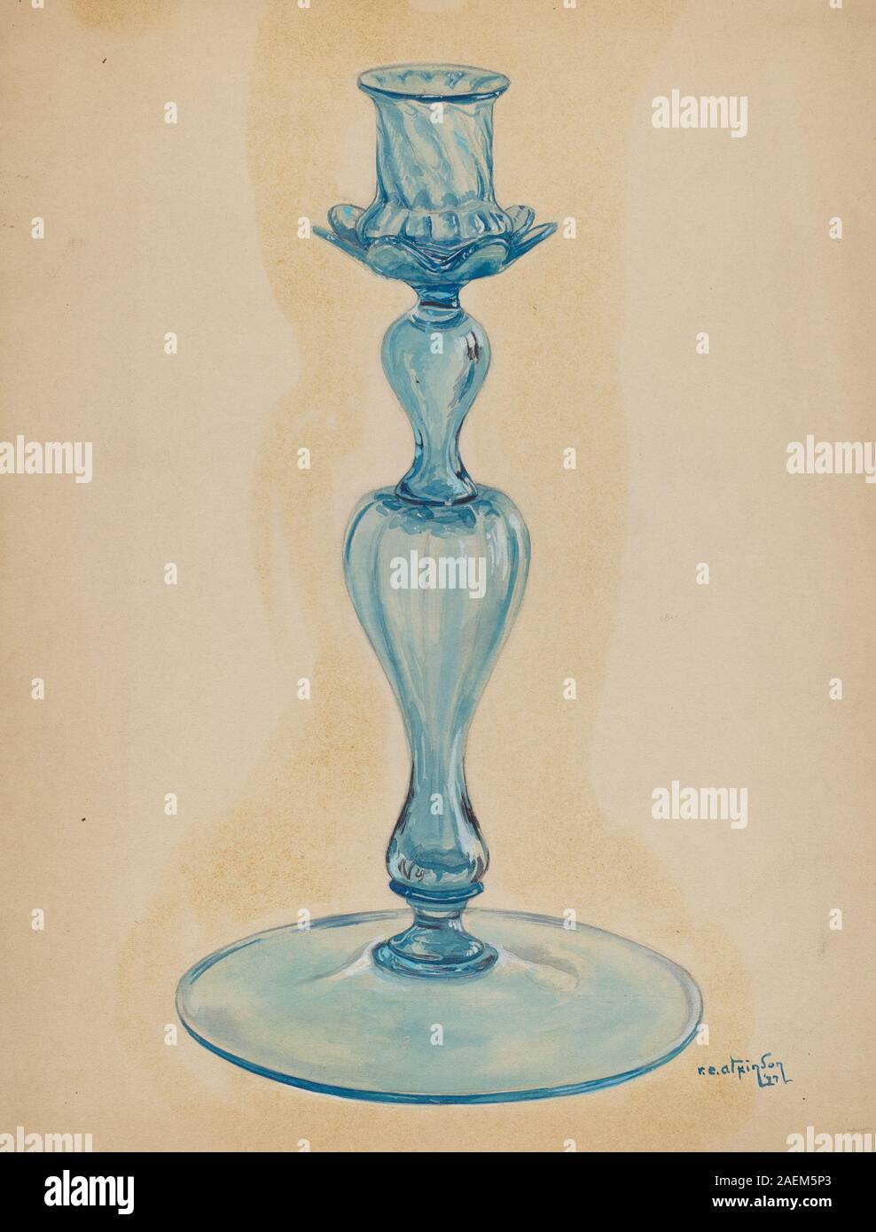 Ralph Atkinson, Candlestick, 1937 Candlestick; 1937date Stock Photo - Alamy