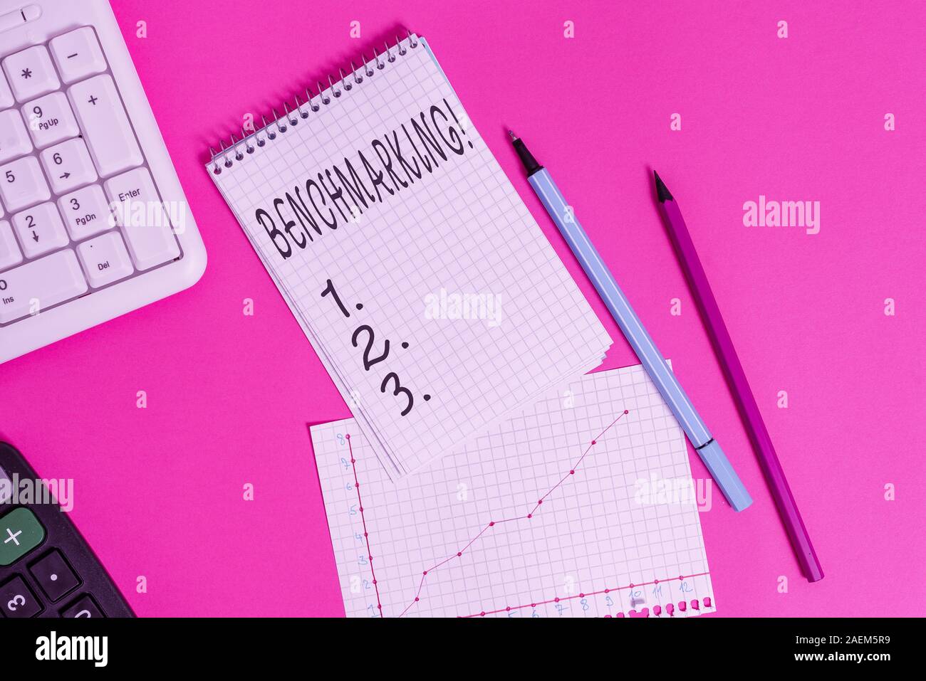 Handwriting text Benchmarking. Conceptual photo evaluate something by ...