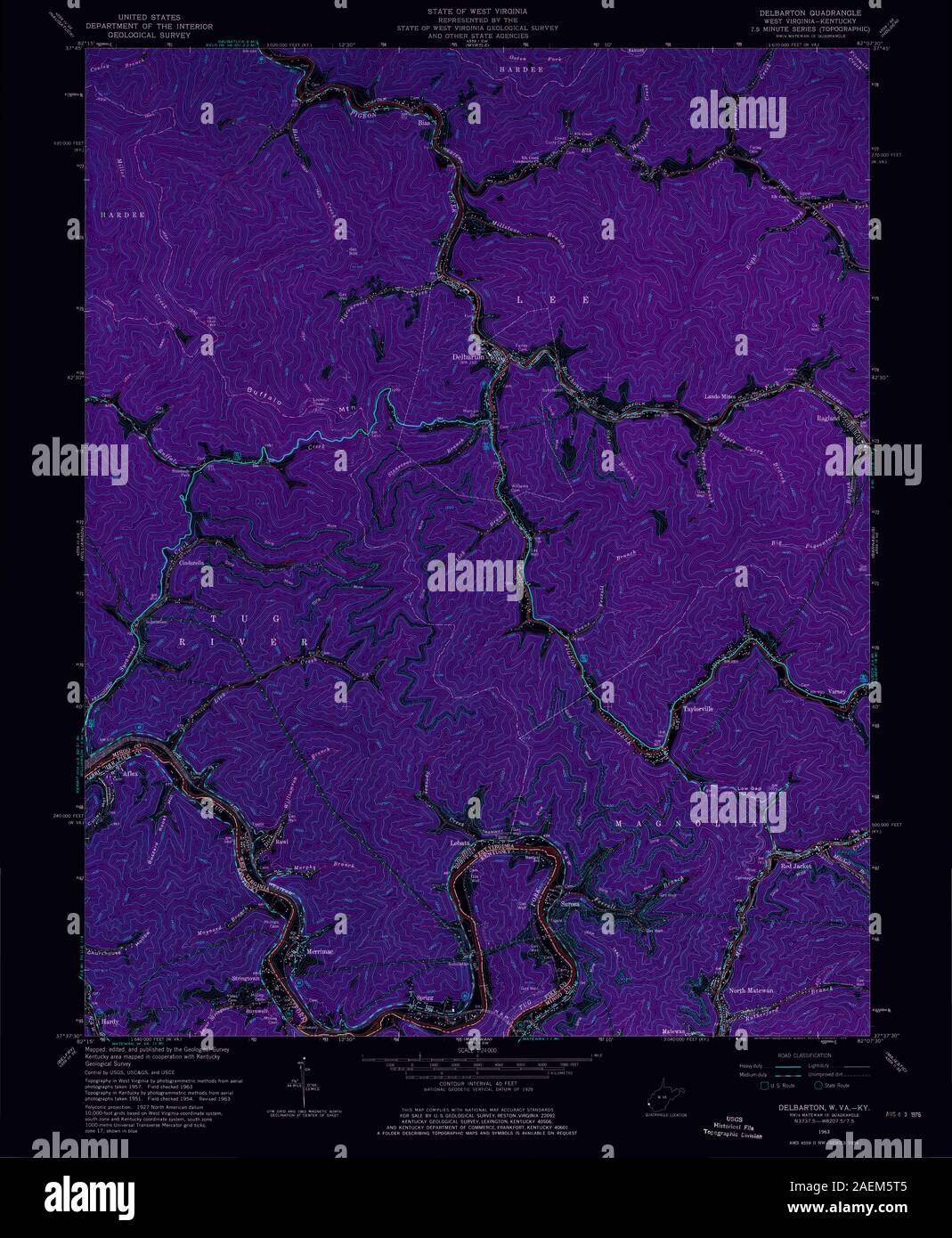 Map of delbarton hi-res stock photography and images - Alamy