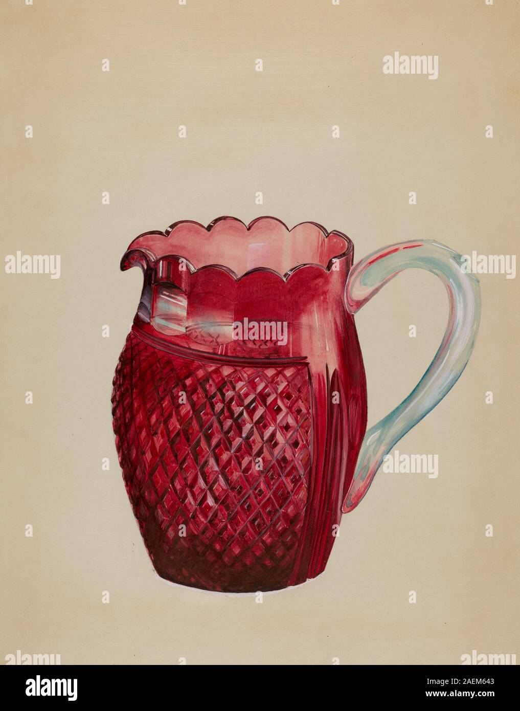 Pitcher by Ralph Atkinson, c. 1936, showing ceramic construction, spout, handle, functional ...