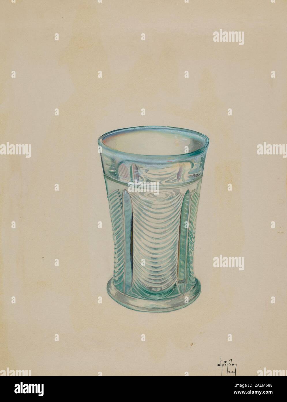 Ralph Atkinson, Water Glass, 1936 Water Glass; 1936date Stock Photo - Alamy