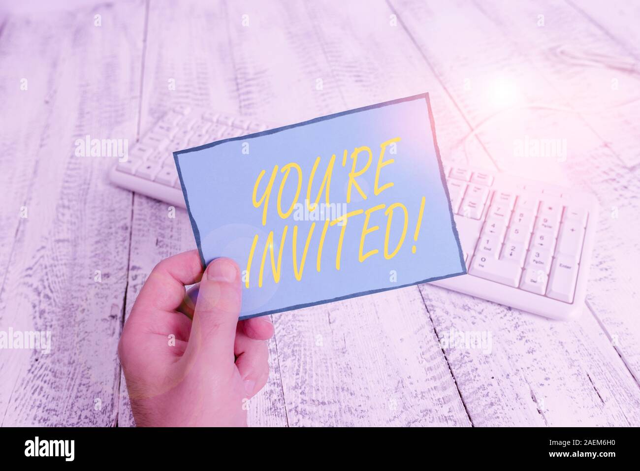 Writing note showing You Re Invited. Business concept for make a polite ...