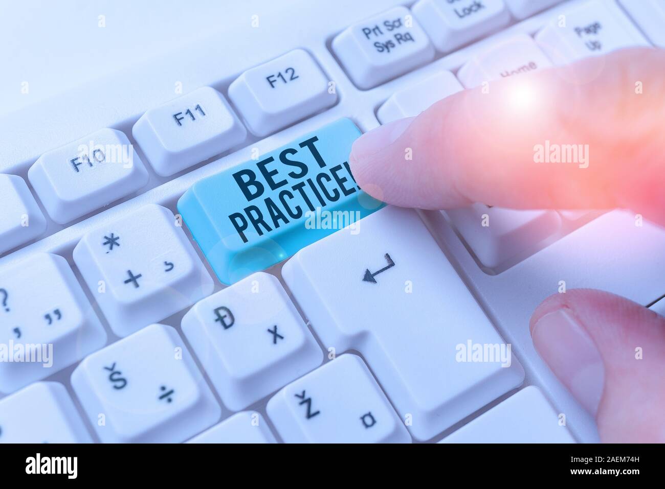 Text sign showing Best Practice. Business photo showcasing commercial ...