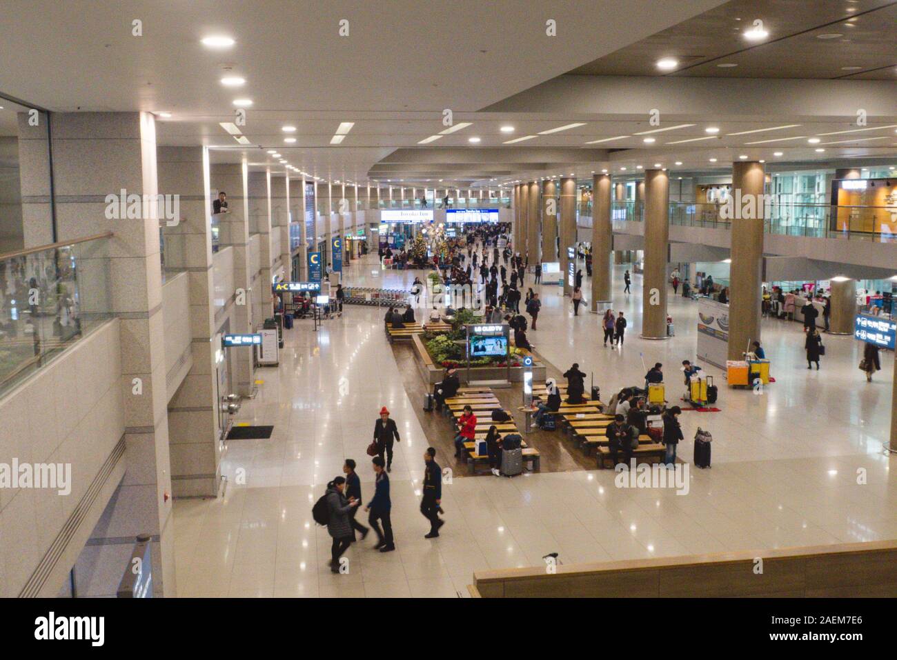 An interior view of the the Incheon International Airport in Incheon ...