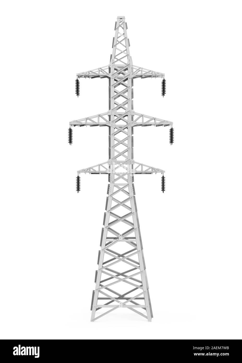 Electric power wire distribution Black and White Stock Photos & Images ...