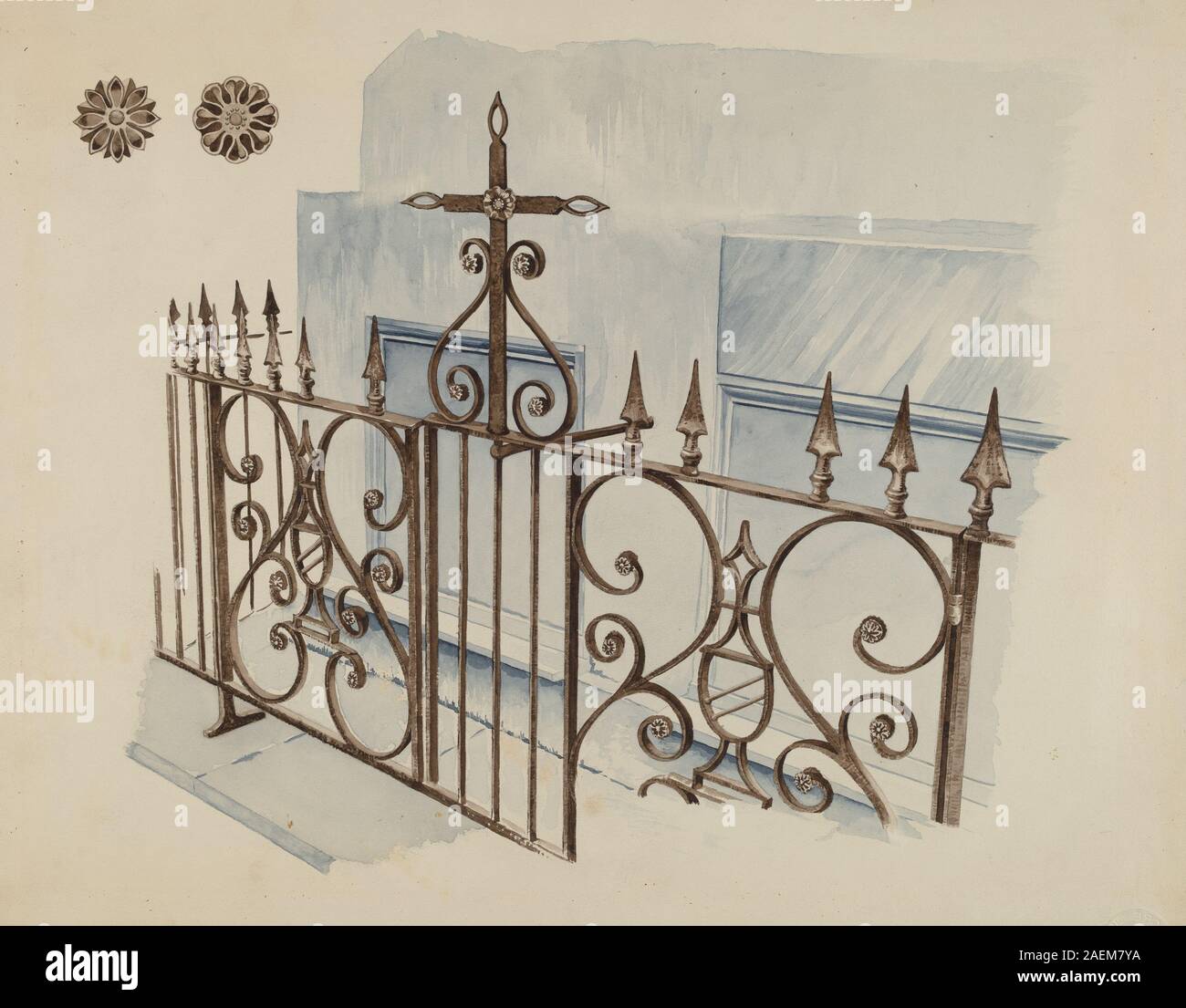 Ray Price, Iron Gate and Fence, c 1936 Iron Gate and Fence; c. 1936 ...