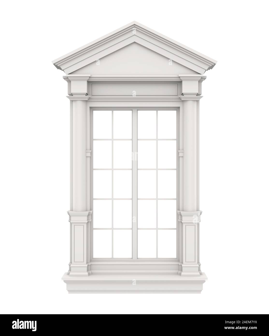 Classic wood window frame Cut Out Stock Images & Pictures - Alamy