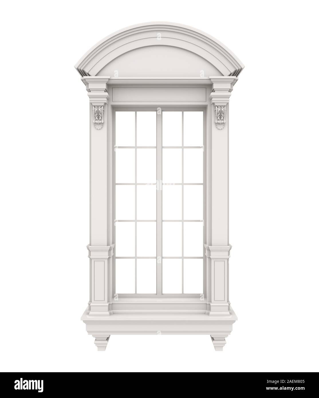 Classic Window Frame Isolated Stock Photo - Alamy