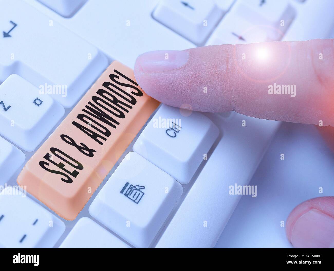 Conceptual hand writing showing Seo And Adwords. Concept meaning they ...