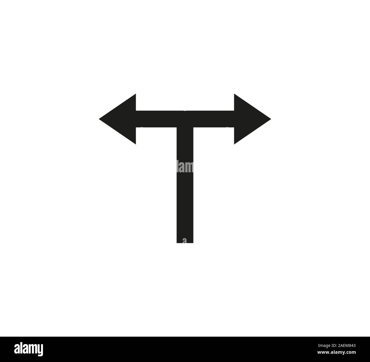 Two way traffic icon hi-res stock photography and images - Alamy